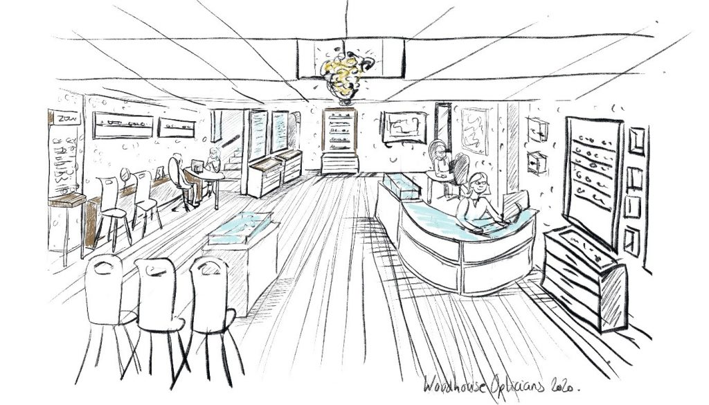 From sketch pad to a new-look opticians - Woodhouse Opticians